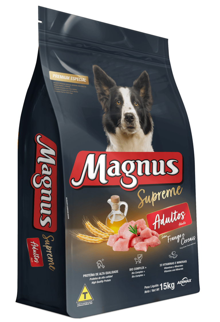Magnus Premium Especial Supreme Cães Adultos Sabor Frango e Cereais ...