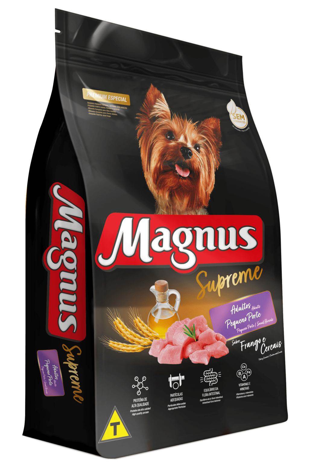 Magnus Premium Especial Supreme Cães Adultos Pequeno Porte Sabor Frango ...