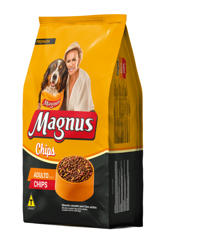 Magnus Premium Cães Adultos Chips - Adimax. Alimentos para cães e gatos.