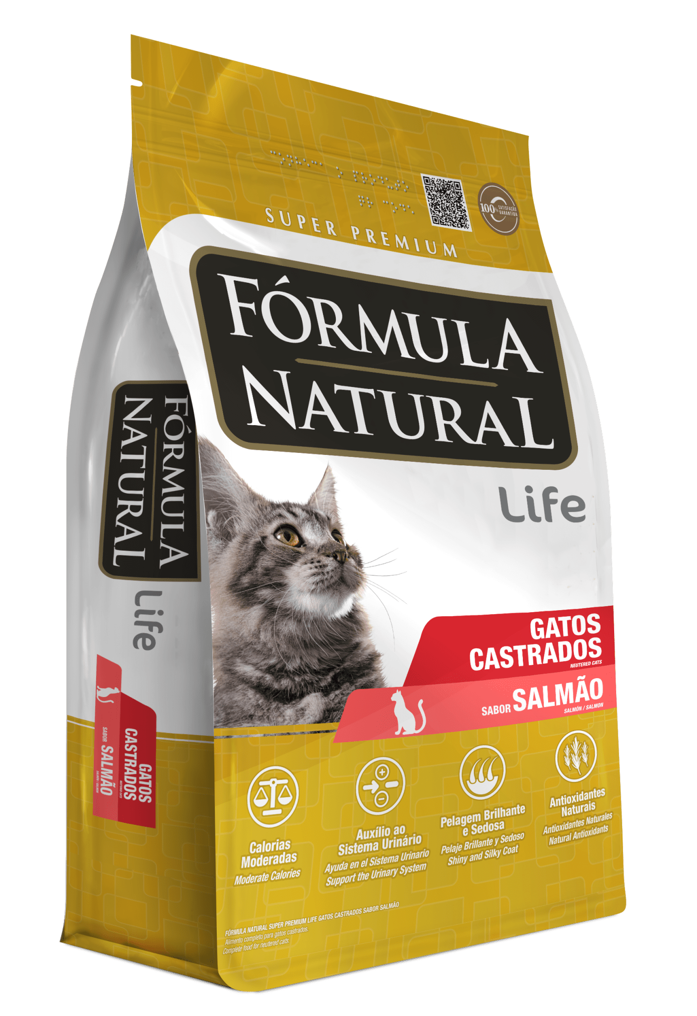 Fórmula Natural Super Premium Life Gatos Castrados Sabor Salmão ...