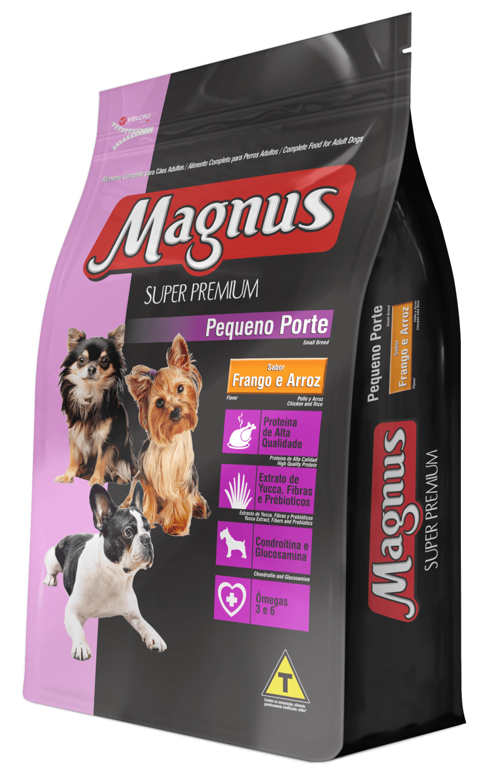Magnus Super Premium Cães Adultos Pequeno Porte Sabor Frango e Arroz ...