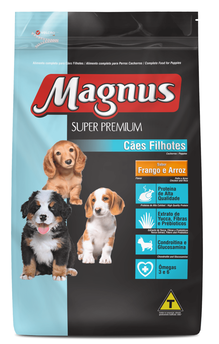 Magnus Premium Especial Supreme Cães Filhotes Sabor Frango e Cereais ...