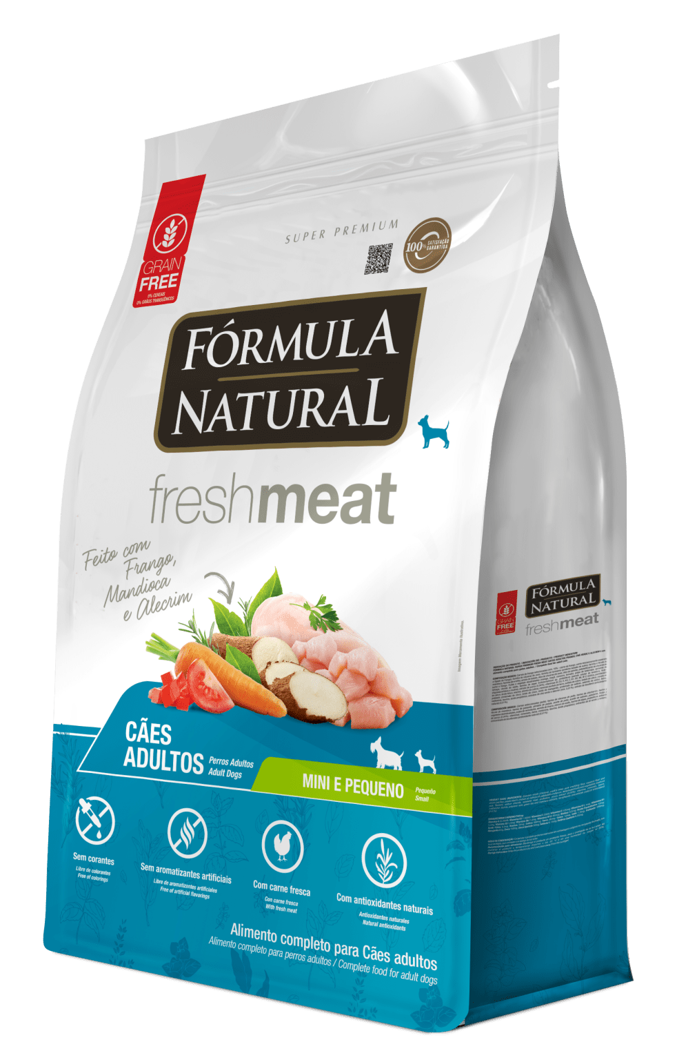 Fórmula Natural Fresh Meat Cães Adultos Portes Mini e Pequeno Sabor ...