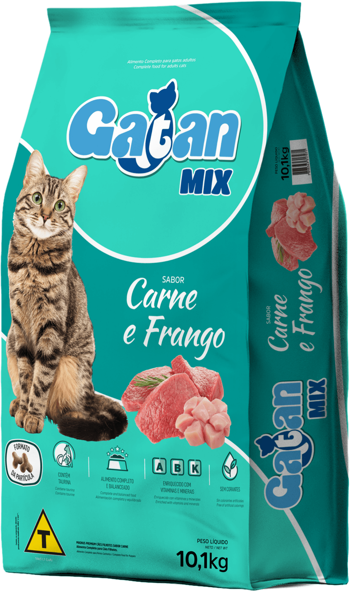 Gatan Mix Gatos Adultos Carne e Frango - Adimax. Alimentos para cães e ...