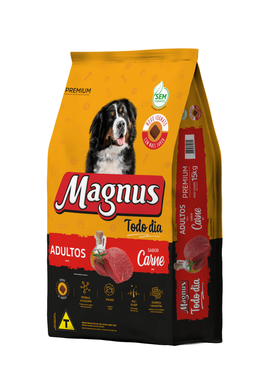 Magnus Premium Todo Dia Cães Adultos Sabor Carne - Adimax. Alimentos ...