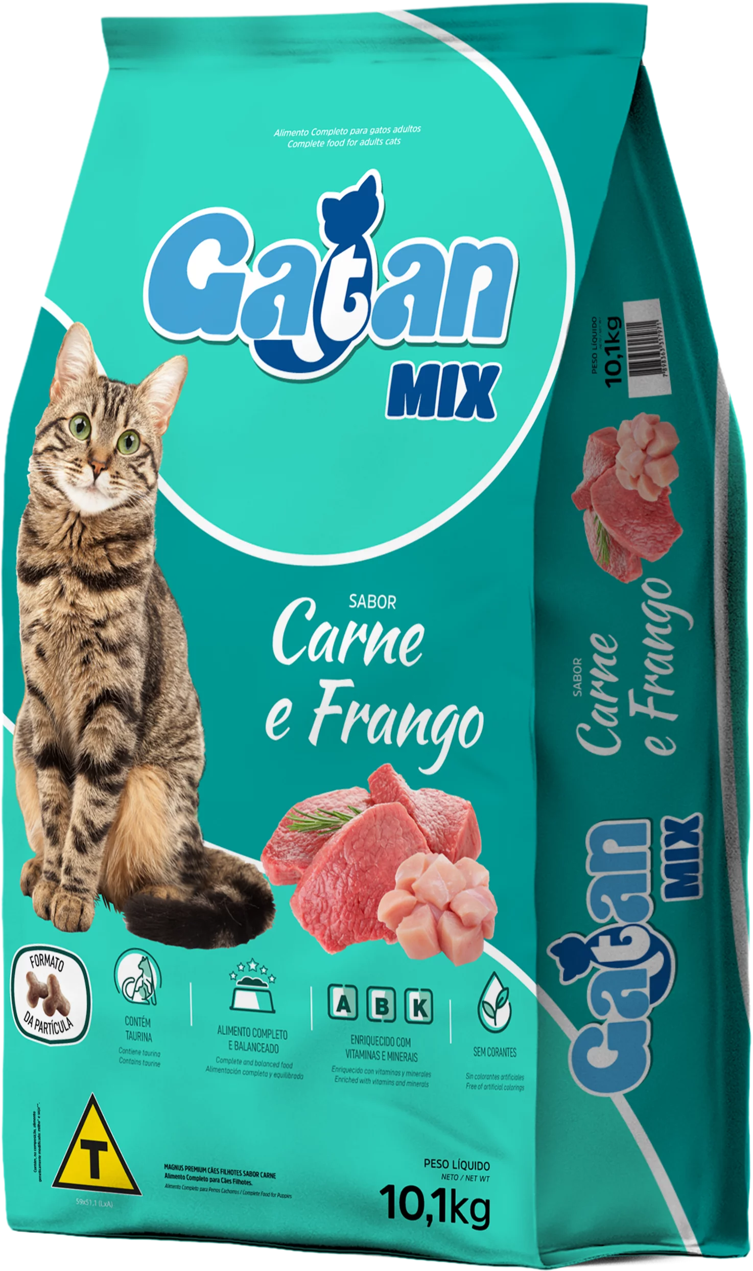 Gatan Mix Gatos Adultos Carne e Frango - Adimax. Alimentos para cães e ...